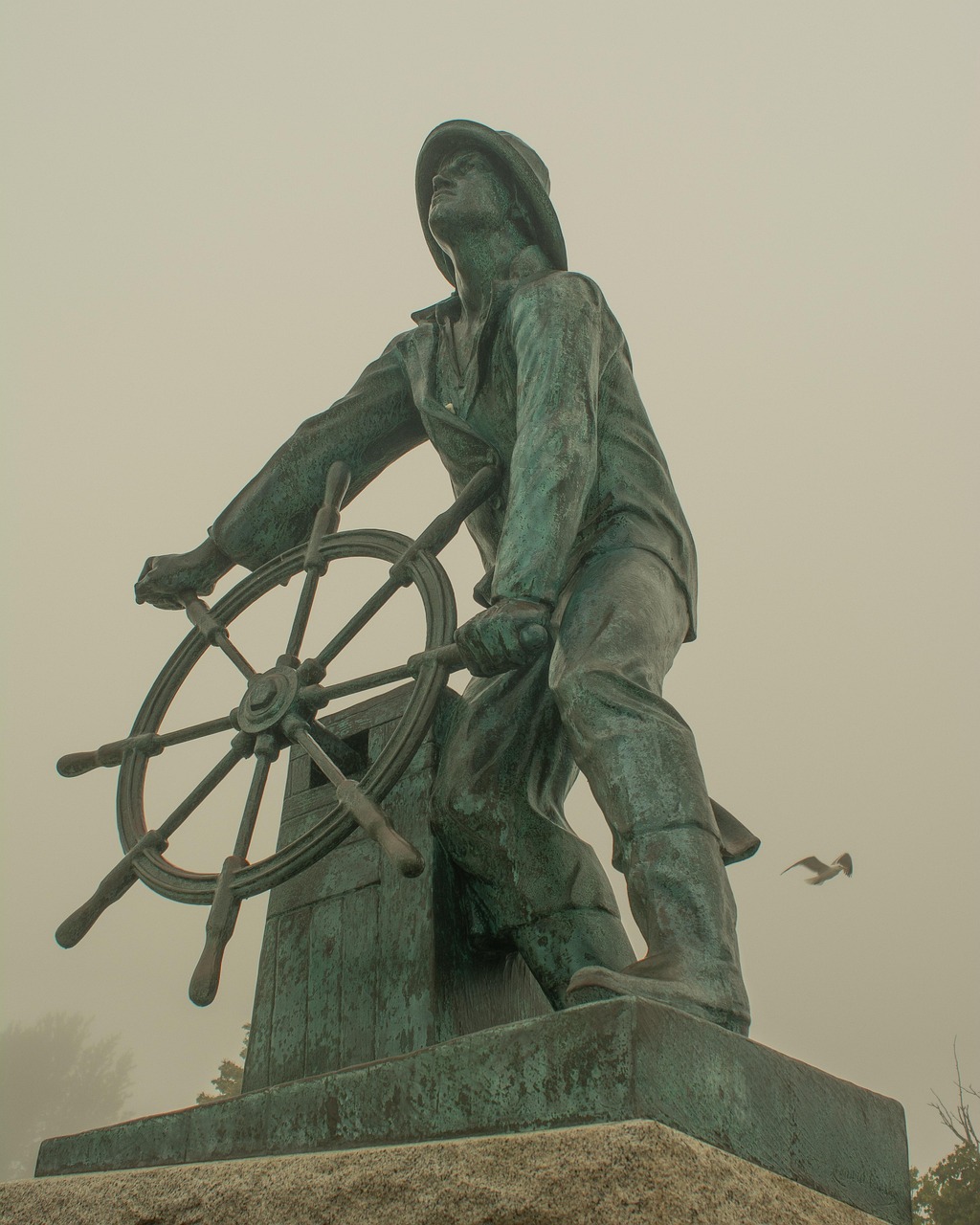 Man At The Wheel Gloucester Ma New - Free photo on Pixabay