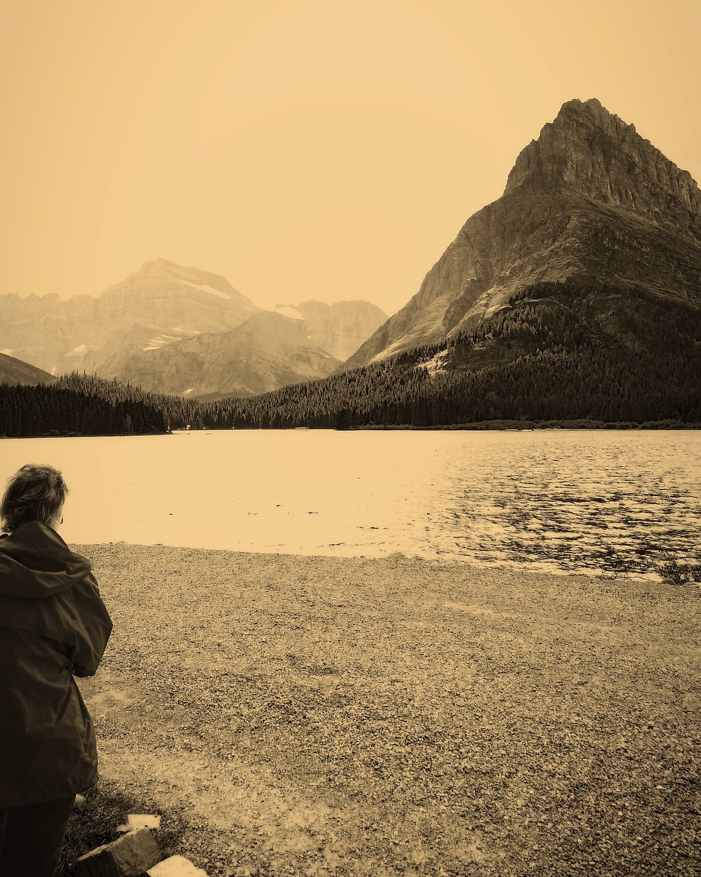 Swiftcurrent Lake Mountain - Free photo on Pixabay