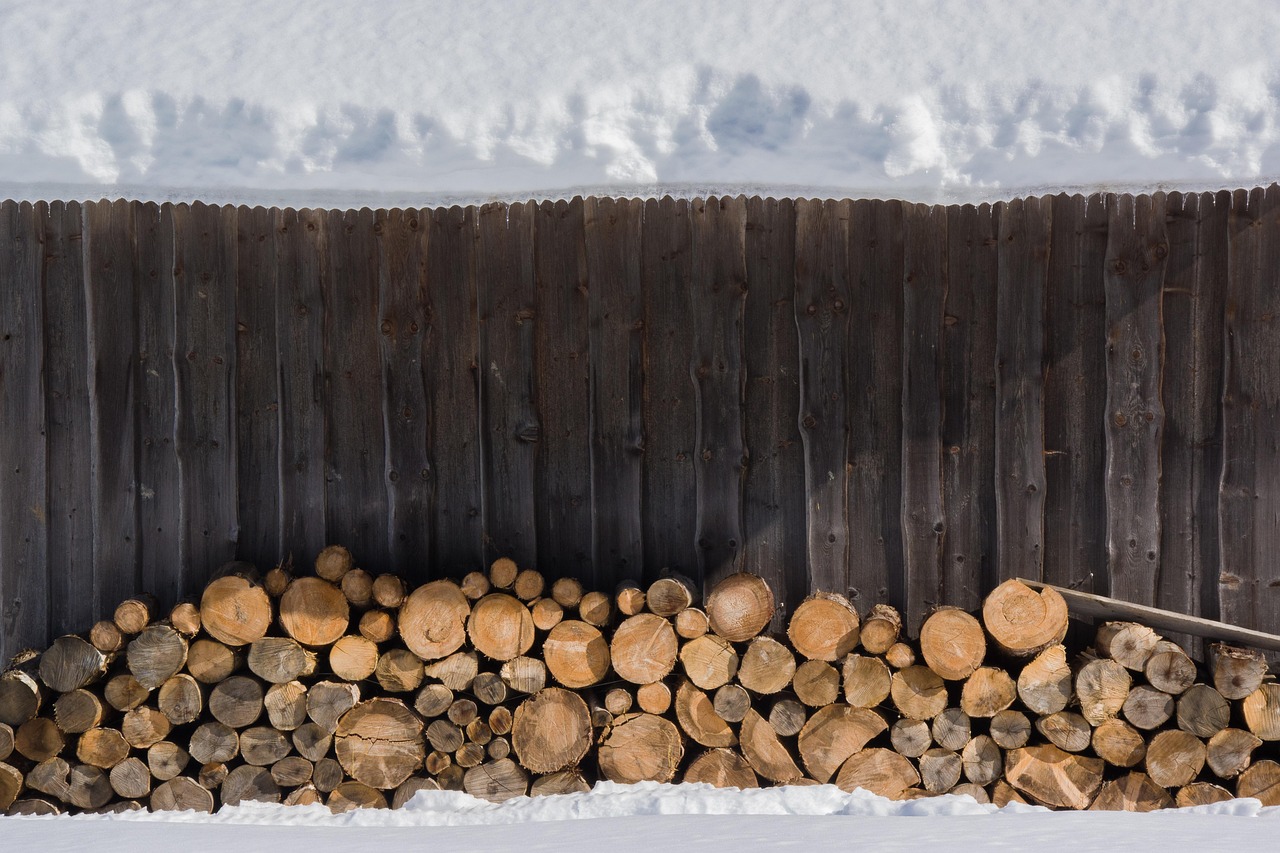 Snow Wood Stack - Free photo on Pixabay