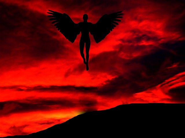 Download Sunset Mountain Angel Royalty-Free Stock Illustration Image ...