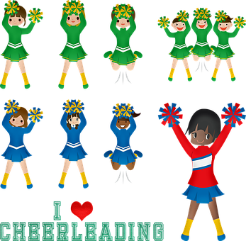 50+ Free Cheerleader & Cheerleading Images