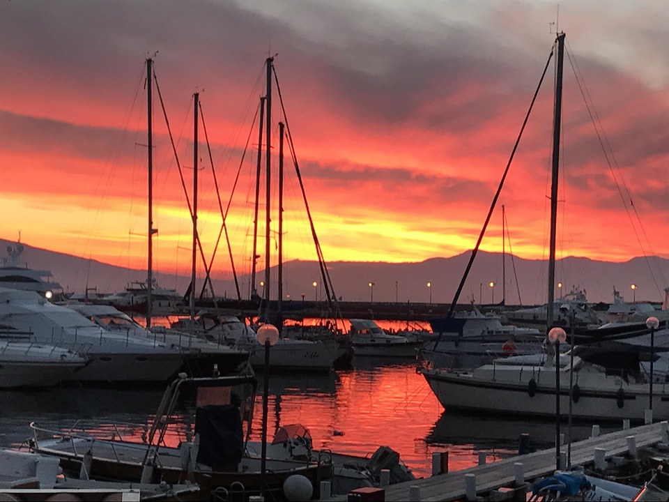 Port Le Coucher Du Soleil Naples - Photo gratuite sur Pixabay - Pixabay