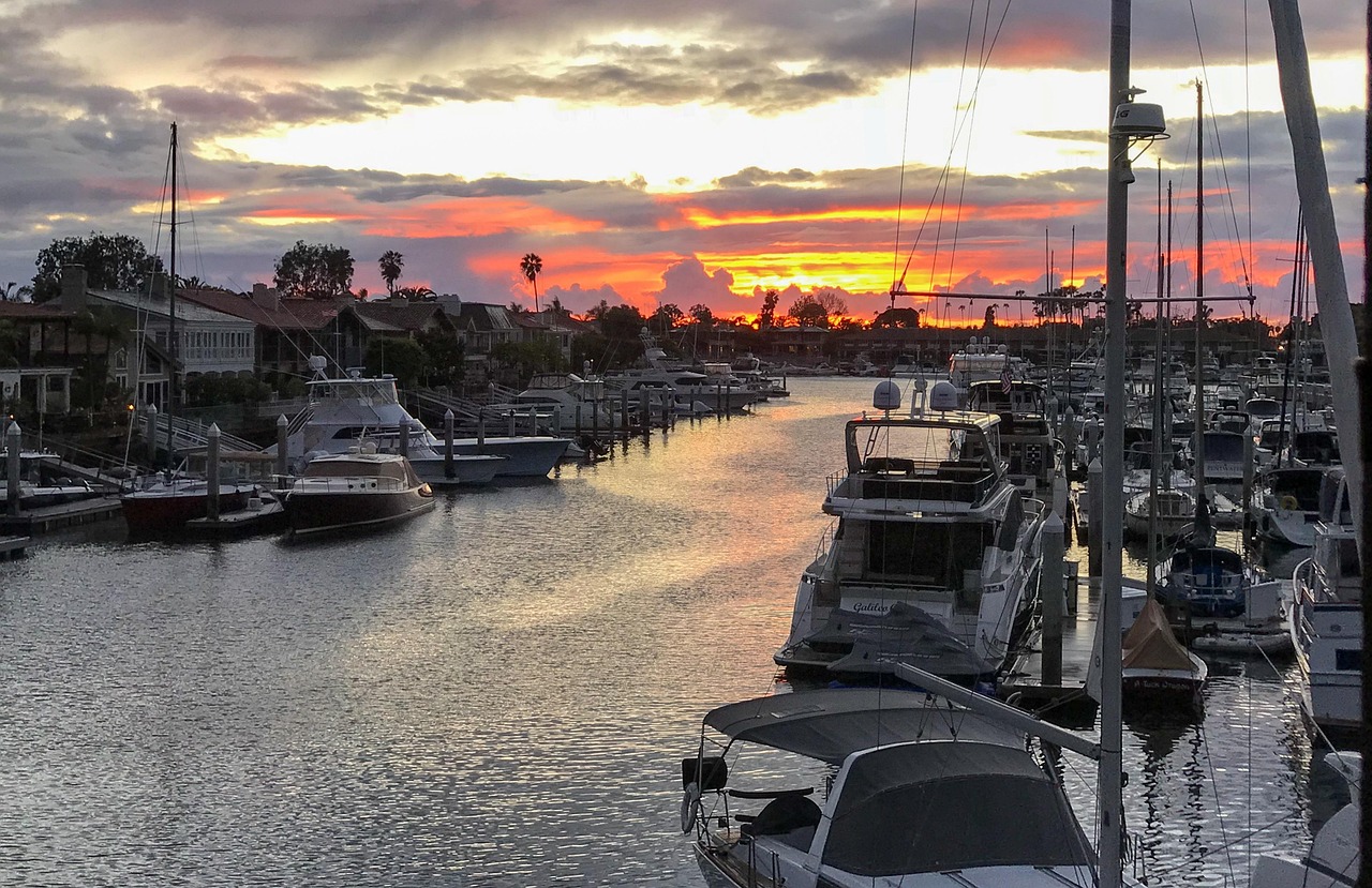 Newport Coast Yacht Sunset - Free photo on Pixabay
