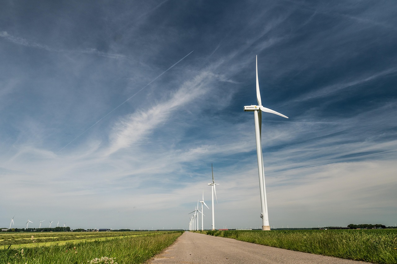 Windmills Path Sky - Free photo on Pixabay