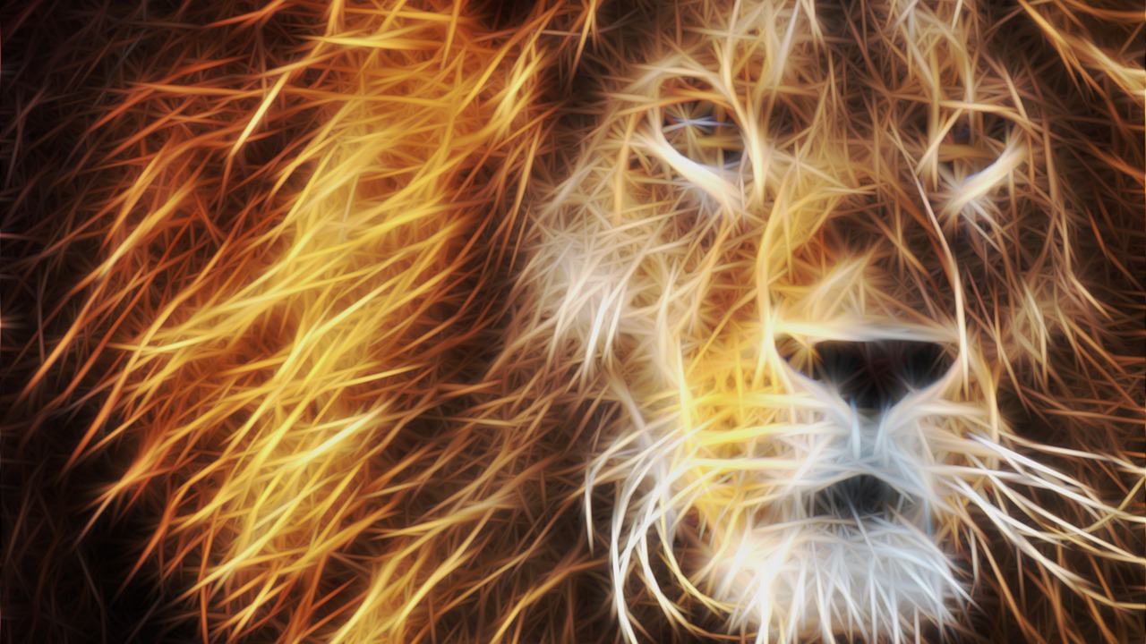 Lion Fractalius Animal - Free image on Pixabay