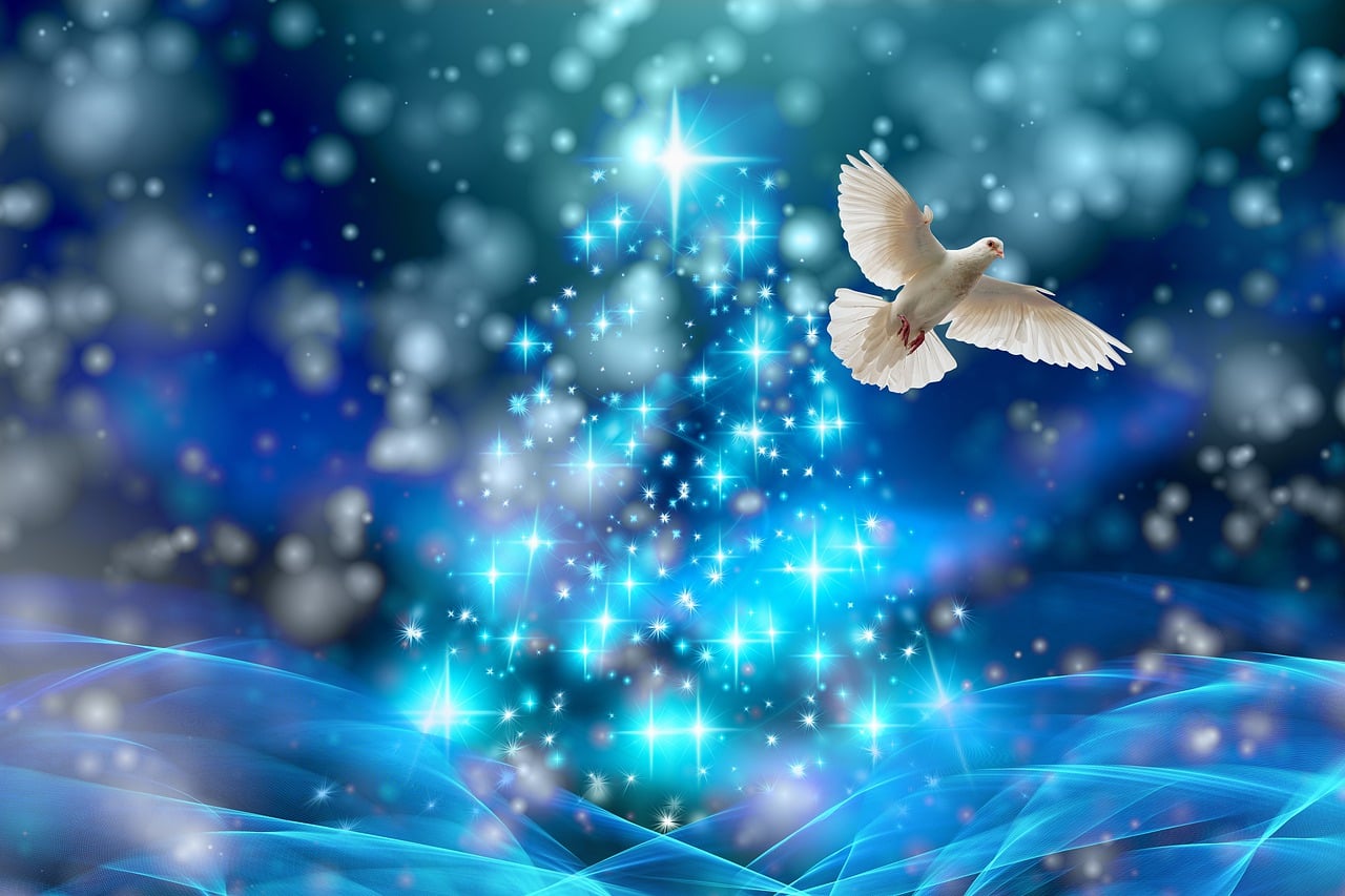 Download Christmas, Dove, Lights. Royalty-Free Stock Illustration Image ...