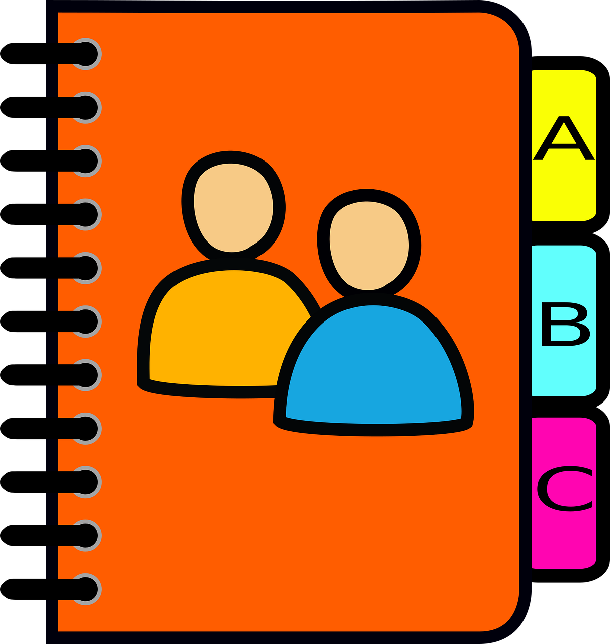 Notebook Secretariat Orange - Free vector graphic on Pixabay