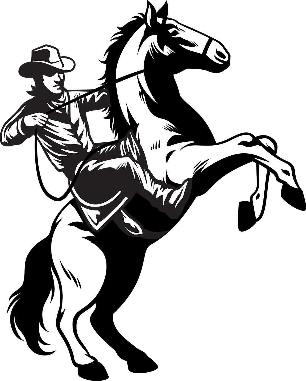 Horse Racing Clipart Black And White