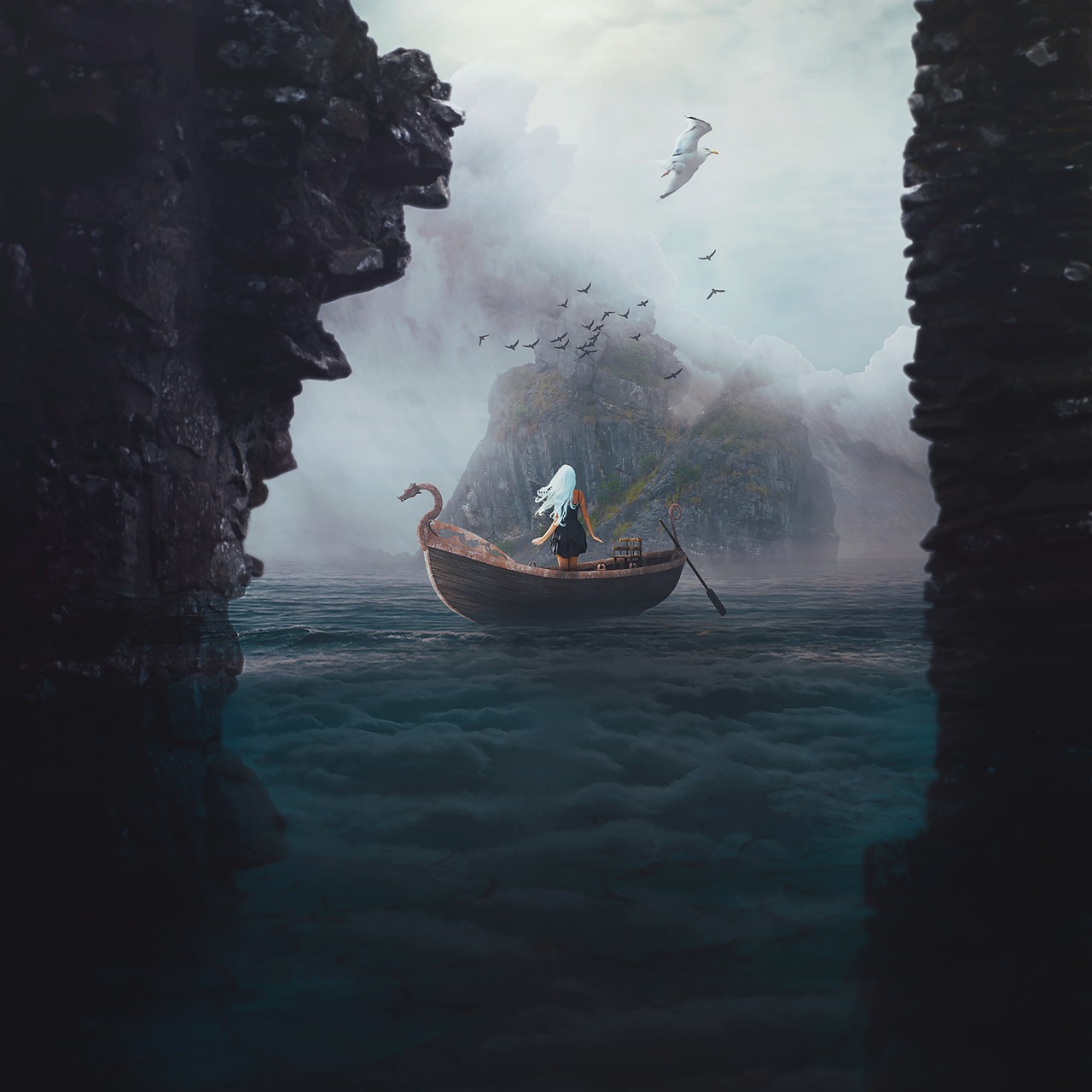 Girl Boat Island Free Photo On Pixabay Pixabay