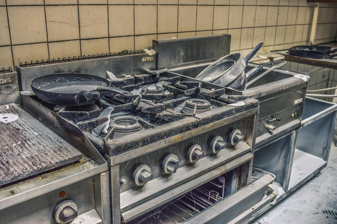 Dirty Commercial Kitchen