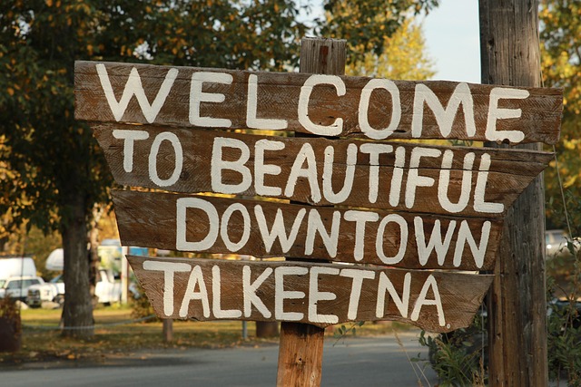 Sign Welcome Talkeetna - Free photo on Pixabay
