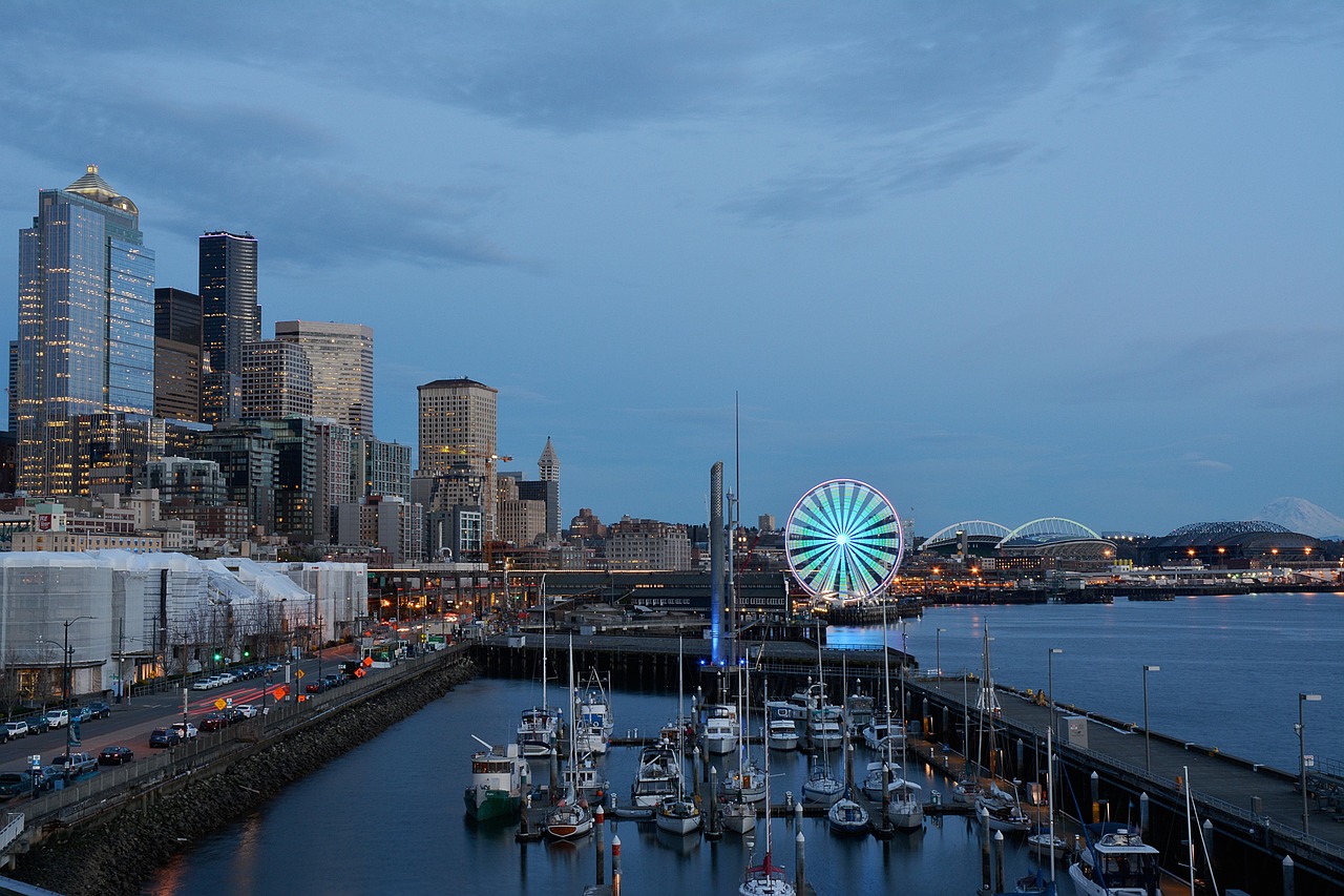 Seattle Puget Sound Grande Roue - Photo gratuite sur Pixabay
