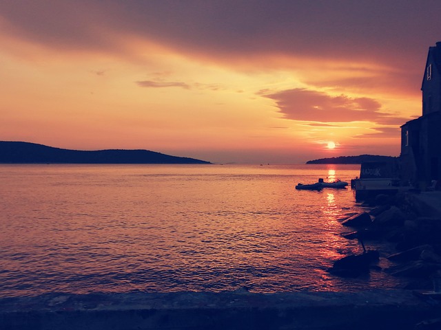 Sunset Sea Croatia At - Free photo on Pixabay