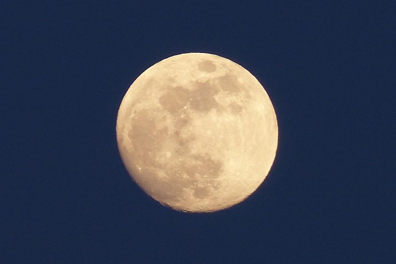 Moon Night Astronomy Full - Free photo on Pixabay