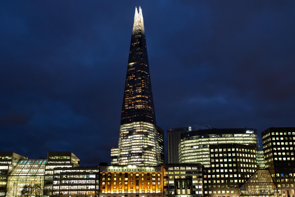 London Skyline At Night Shard