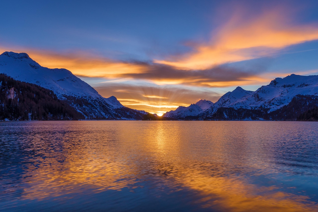 Engadin Lake Sils Snow Free Photo On Pixabay