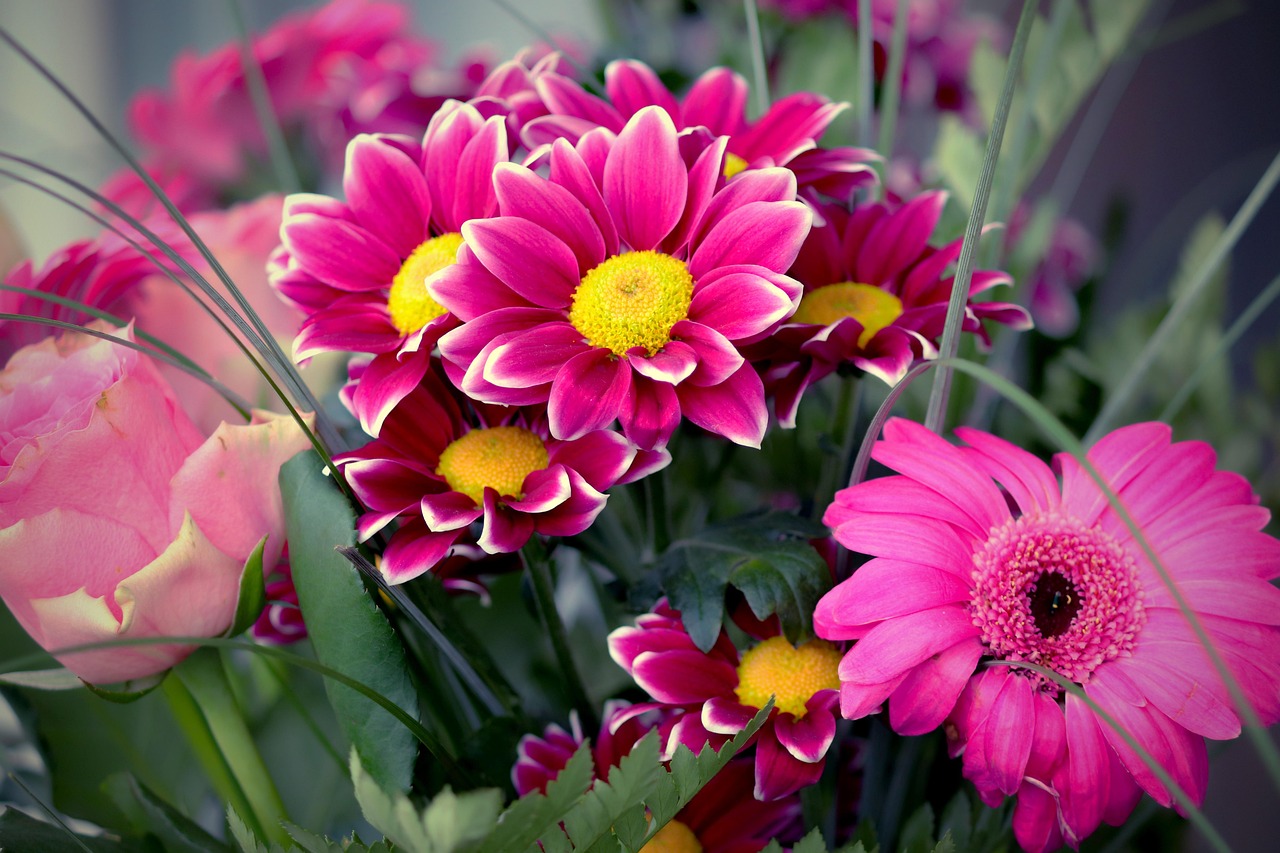 Bouquet Of Flowers Gerbera Pink - Free photo on Pixabay - Pixabay
