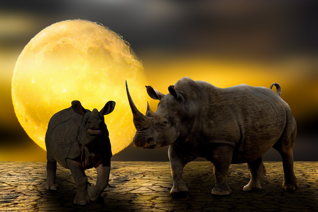 Wildlife Rhino Wallpapers Download Animal Rhino HD Wallpaper