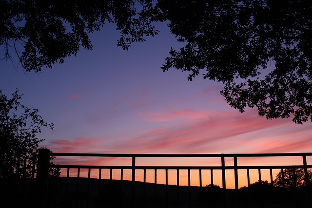 Sunset Fence Gate - Free photo on Pixabay