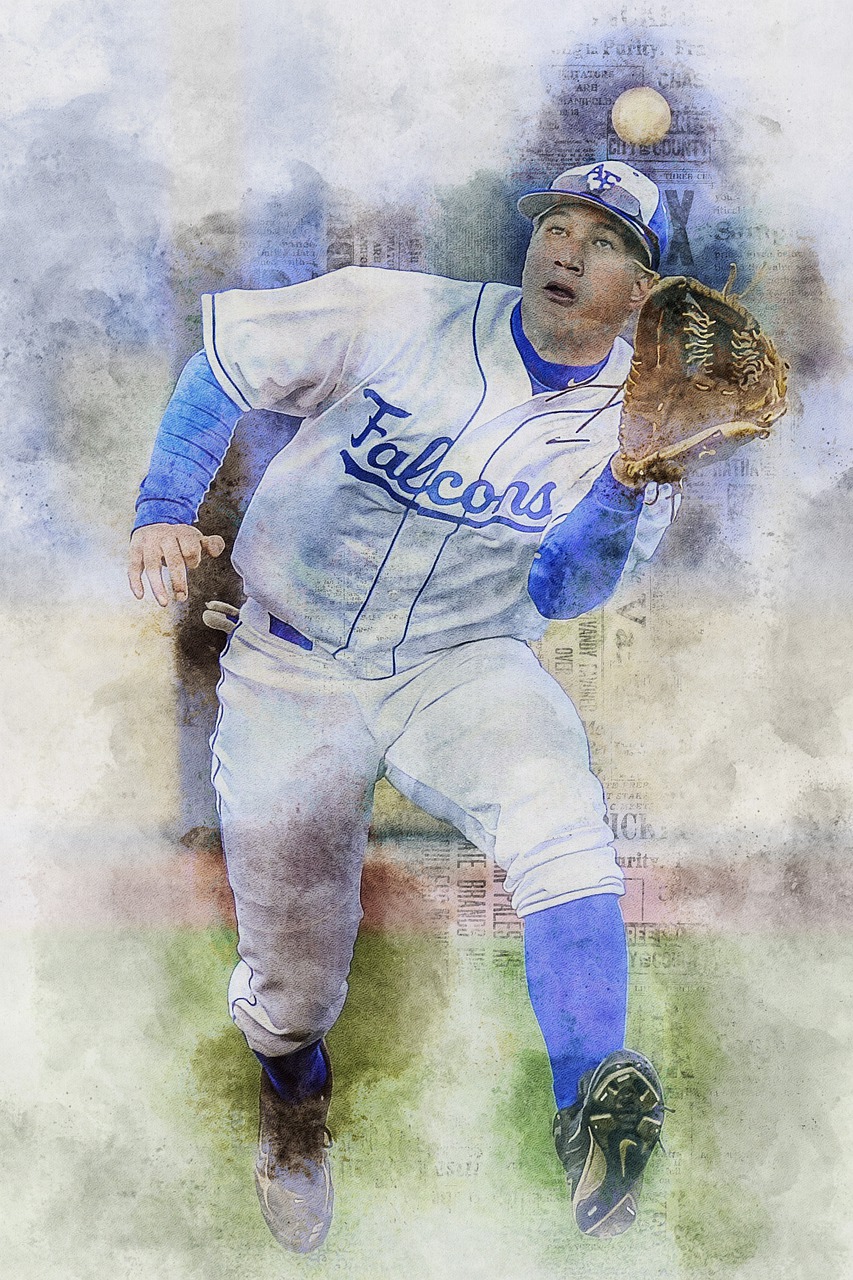 Download Baseball Player, Outfielder, Ball. Royalty-Free Stock ...