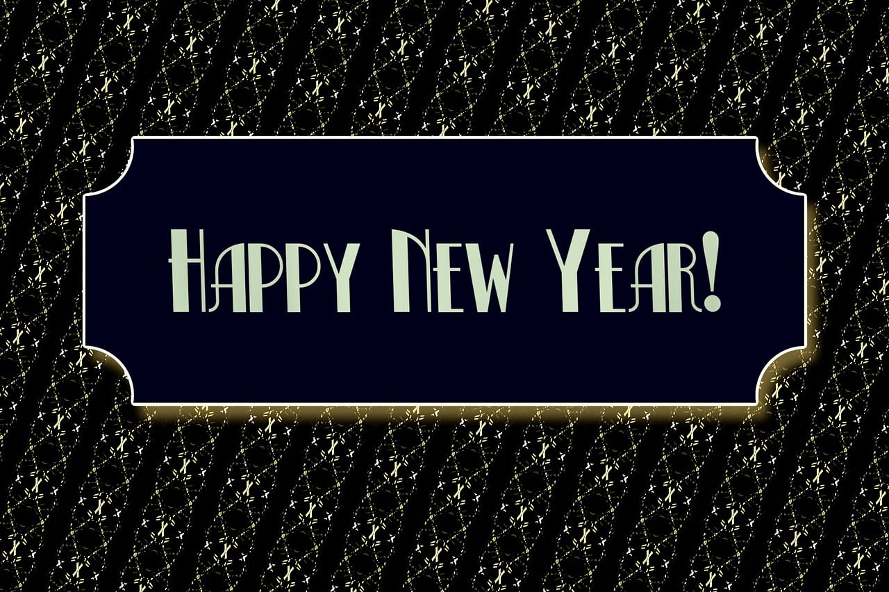 Download Happy New Year, Banner, Black. Royalty-Free Stock Illustration ...
