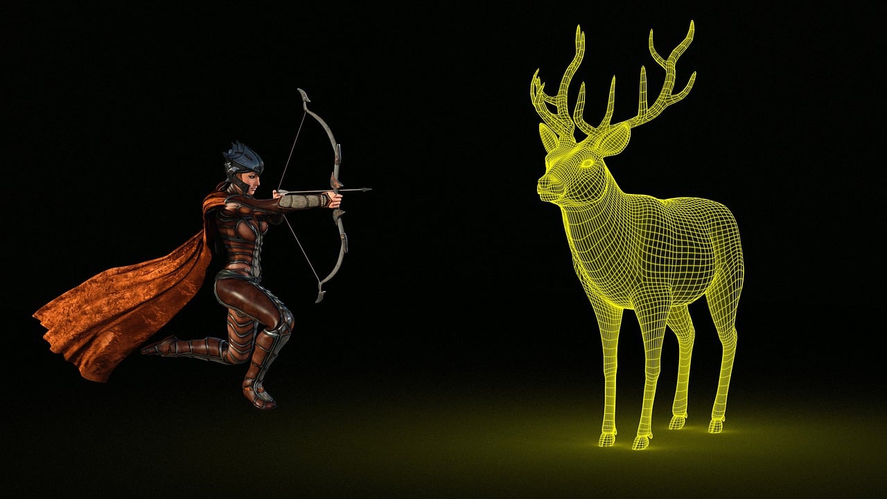 Download Fancy, Deer, Archer. Royalty-Free Stock Illustration Image ...