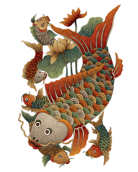 5+ Free Fish With Lotus & Lotus Illustrations - Pixabay