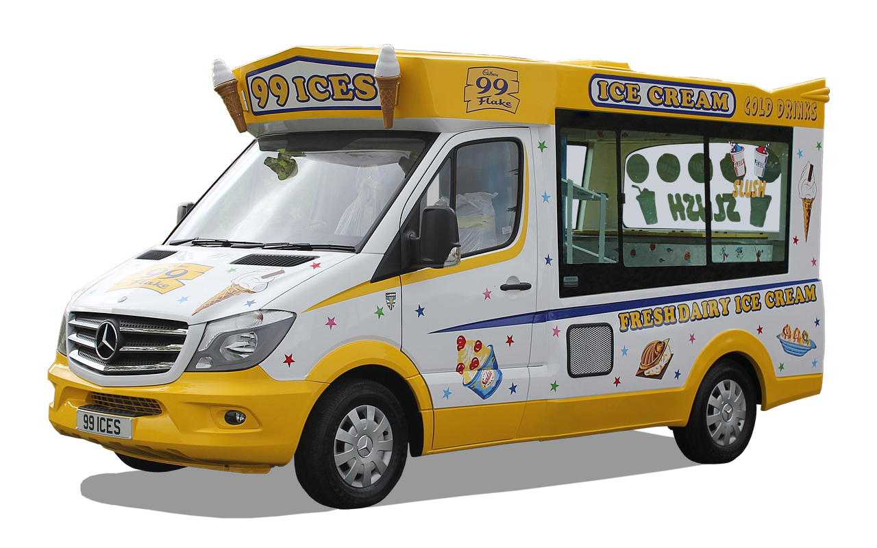 Download Ice Cream Van, Mercedes Benz, Automobile. Royalty-Free Stock ...