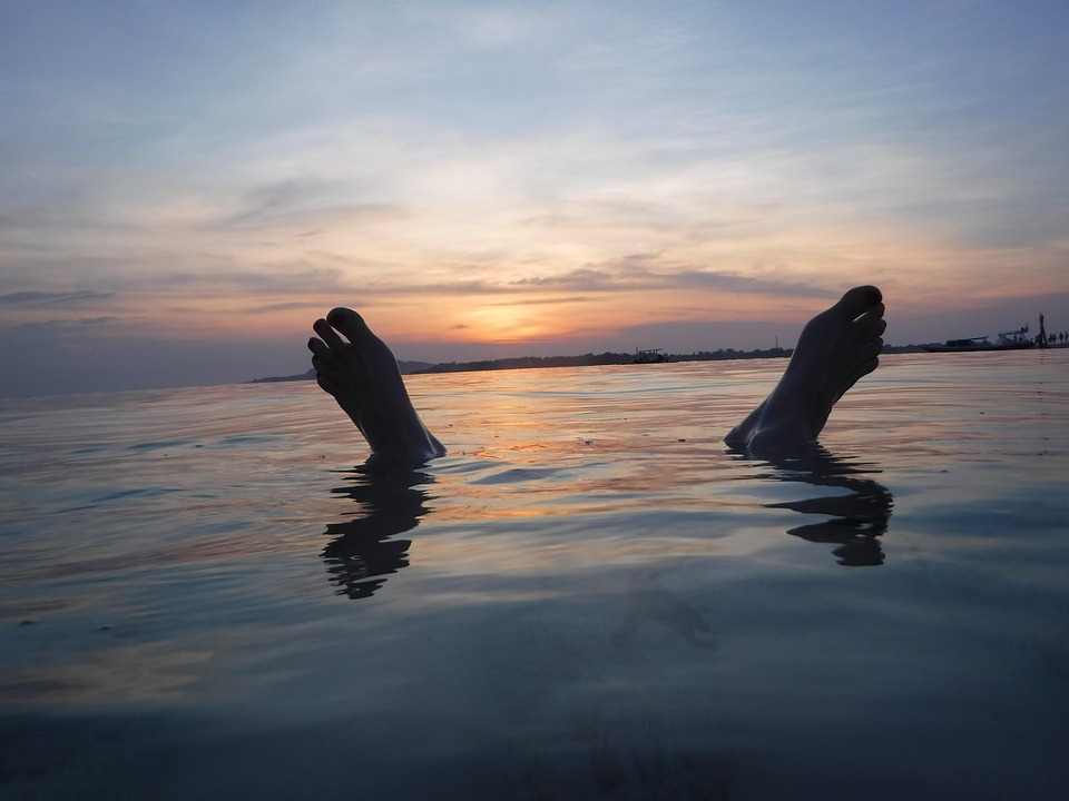 Sunset Feet Sea - Free photo on Pixabay
