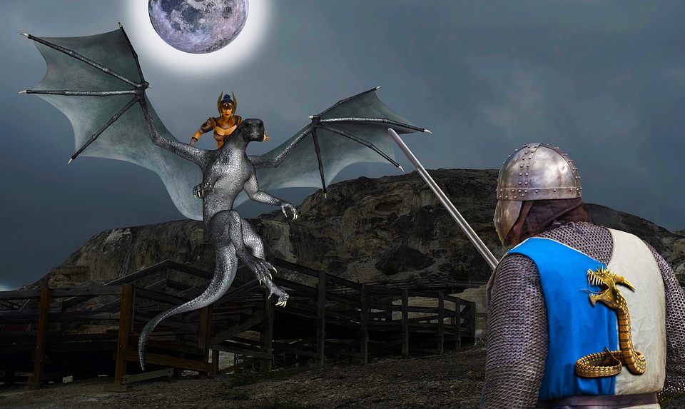 Download Science Fiction, Fantasy, Dragon Rider. Royalty-Free Stock ...