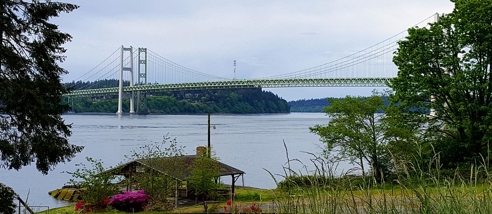 Narrows Bridge Tacoma Puget Sound - Free photo on Pixabay