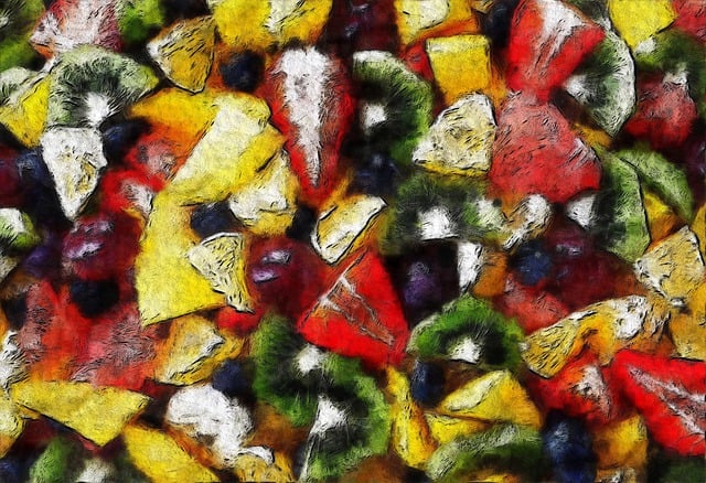 Download Mix Fruits Abstract Color Royalty-Free Stock Illustration ...