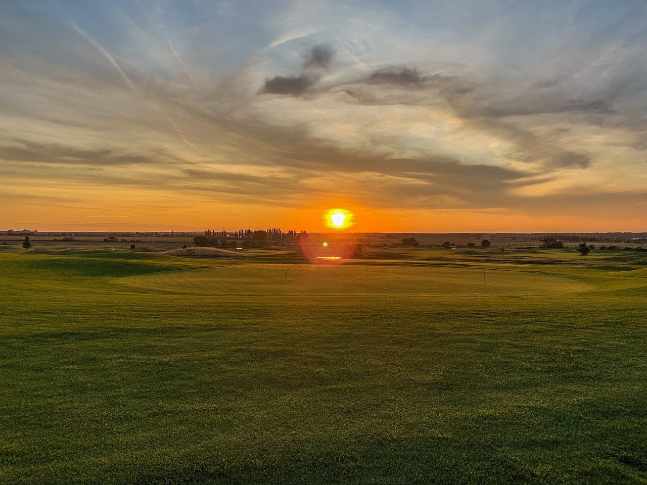 Sunset Sky Golf Court - Free photo on Pixabay