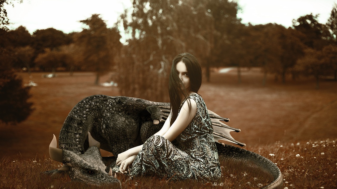Girl Dragon Fantasy - Free photo on Pixabay