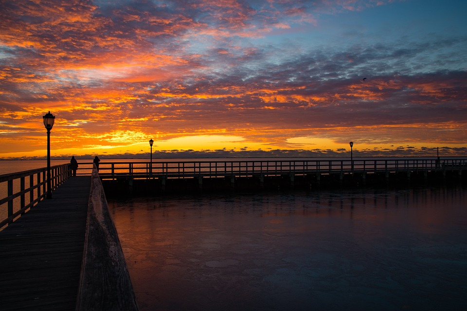 Sunrise Dock Winter - Free photo on Pixabay - Pixabay