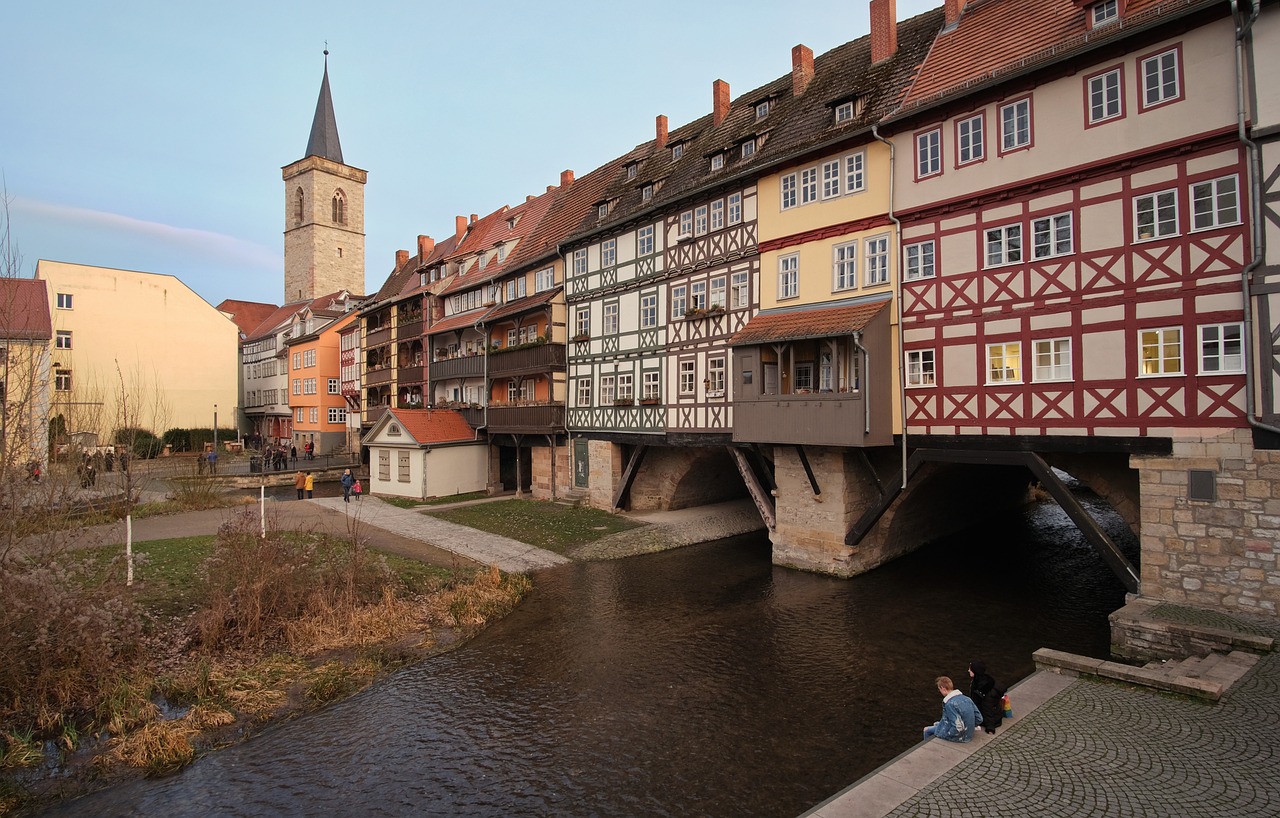 Krämerbrücke Erfurt Middelalderen - Gratis foto på Pixabay - Pixabay
