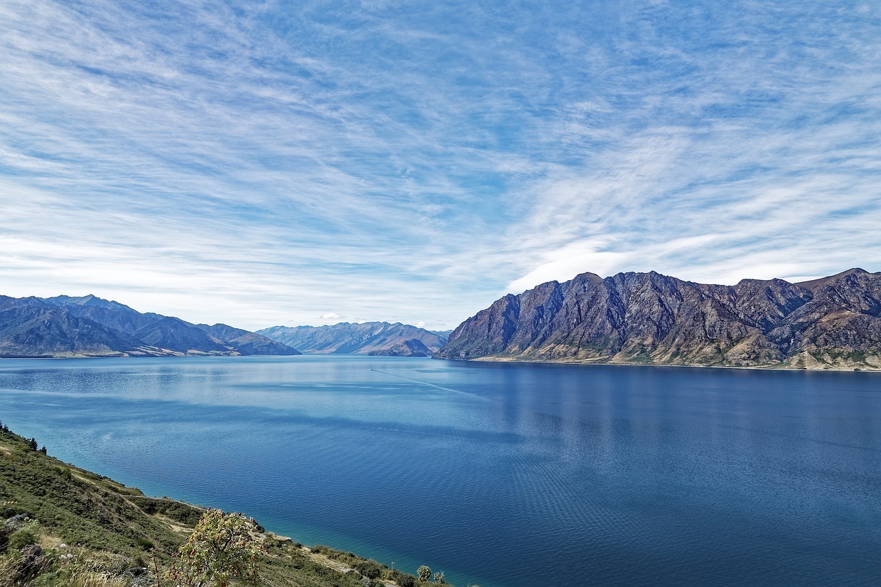 New Zealand Lake Hawea - Free photo on Pixabay