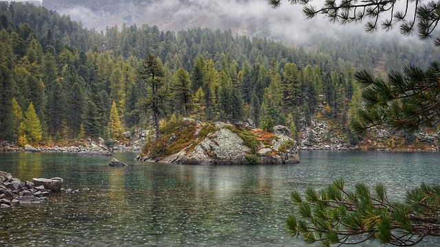 雨 湖 景观 - Pixabay 上的免费 GIF 动图