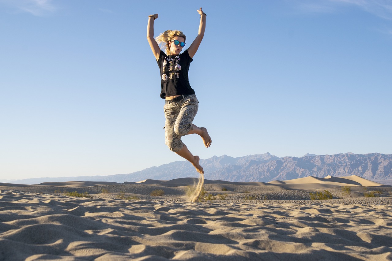 Death Valley Jump Desert - Free photo on Pixabay
