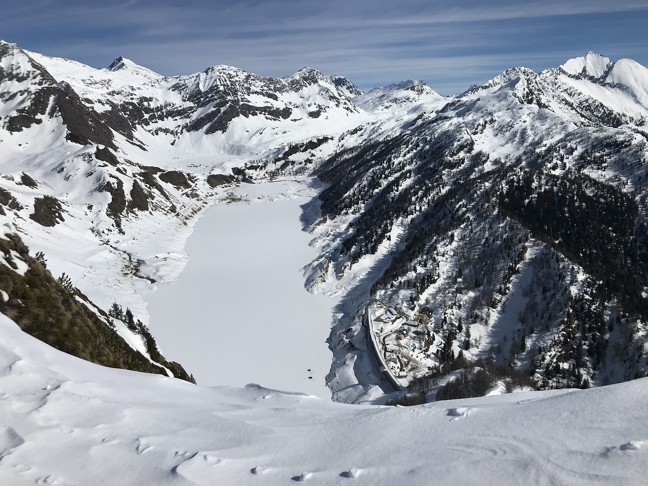 Lake Ritom Frozen Alpine Route - Free photo on Pixabay