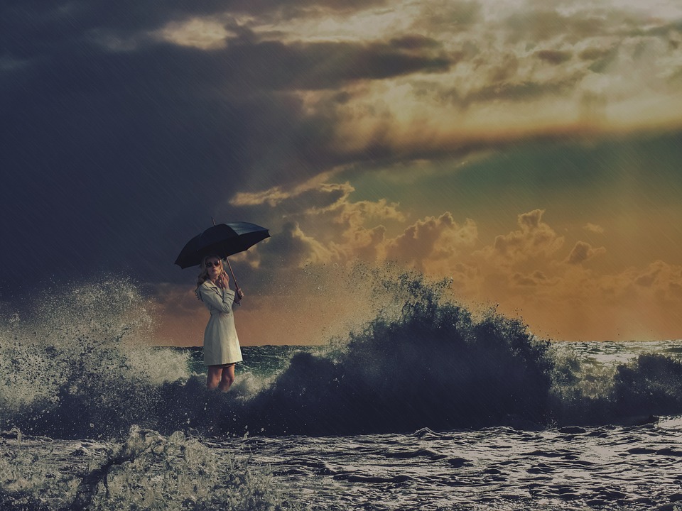 Woman Waves Storm - Free photo on Pixabay - Pixabay