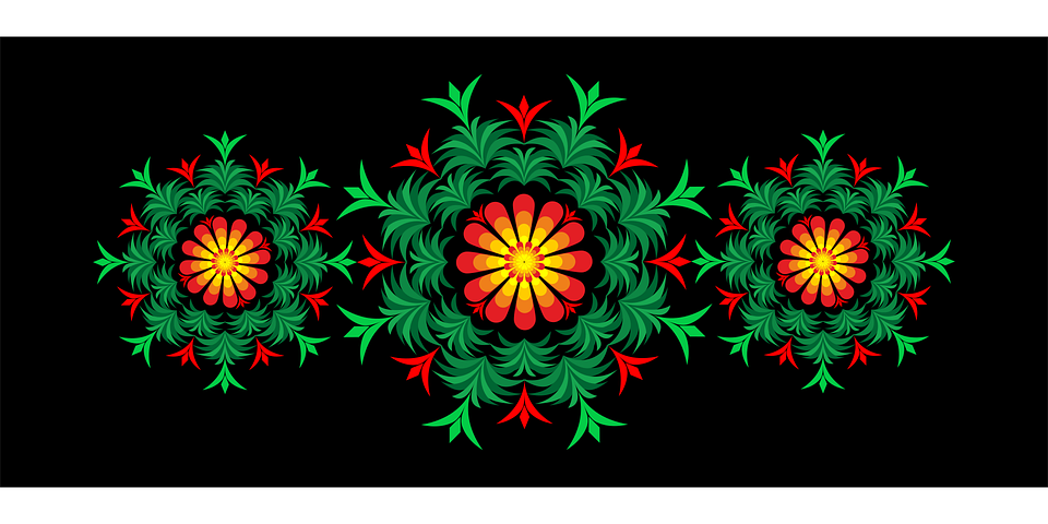 Flower Symmetry Ornament Pattern - Free vector graphic on Pixabay