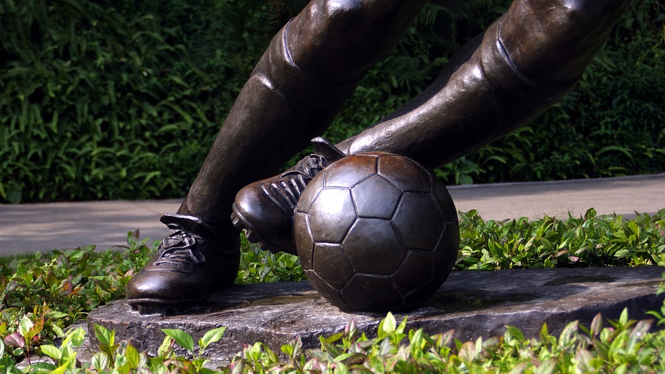 Football Sculpture Park Kick The - Free photo on Pixabay