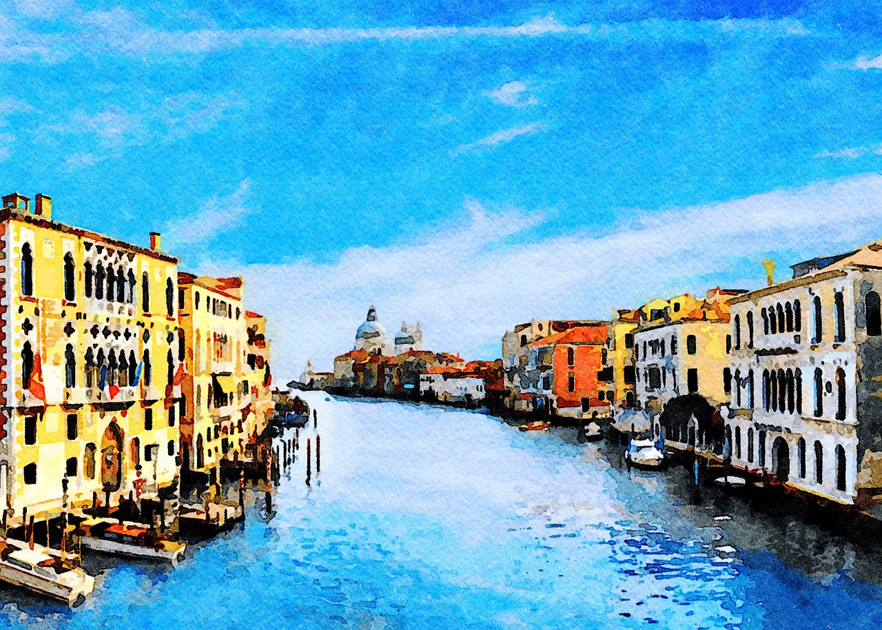 Download Grand Canal, Venice, Italy. Royalty-Free Stock Illustration ...
