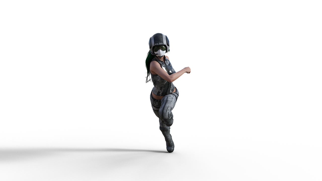 Police Girl Pose - Free image on Pixabay