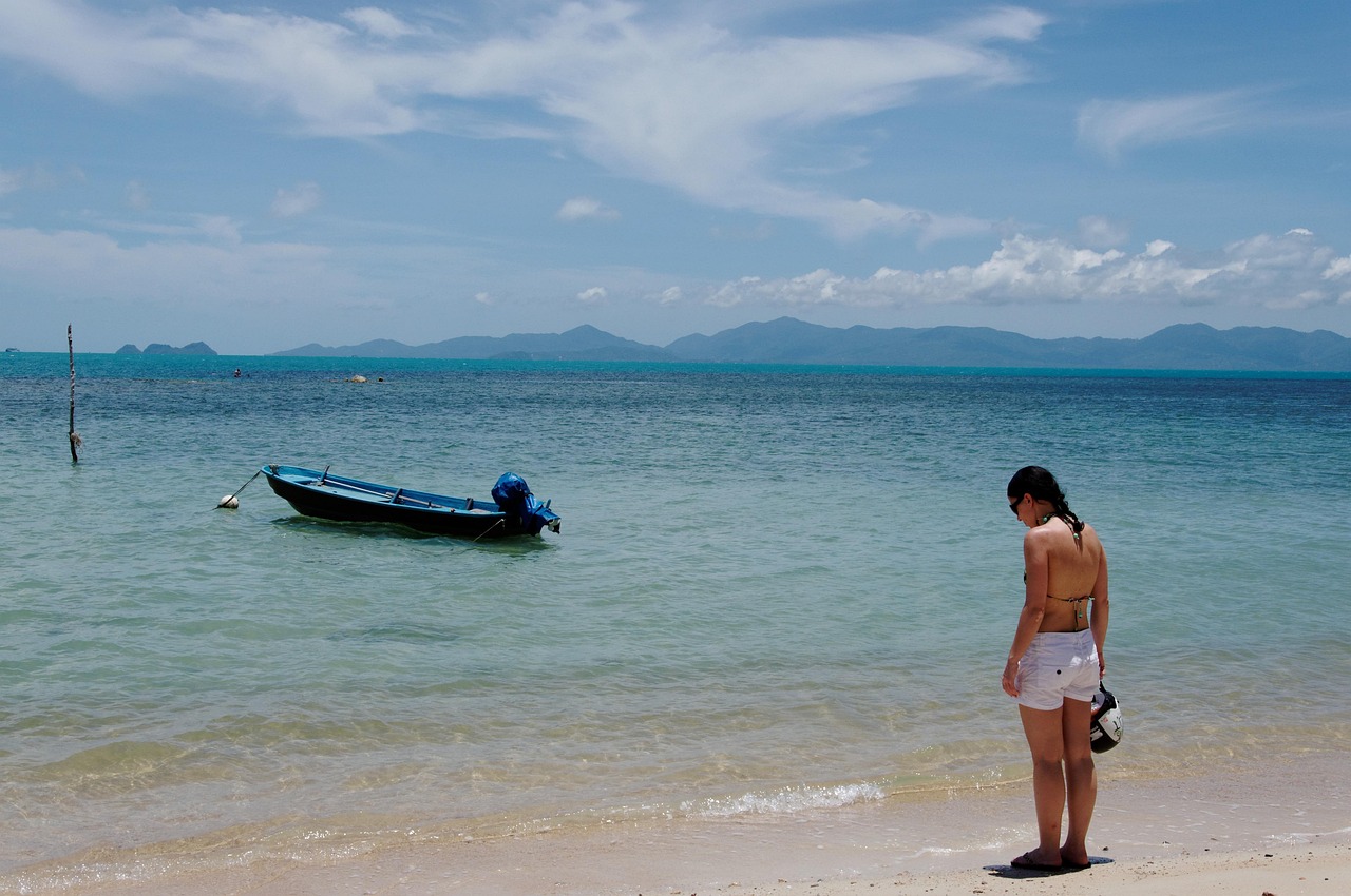 Woman Boat Beach Free Photo On Pixabay Pixabay