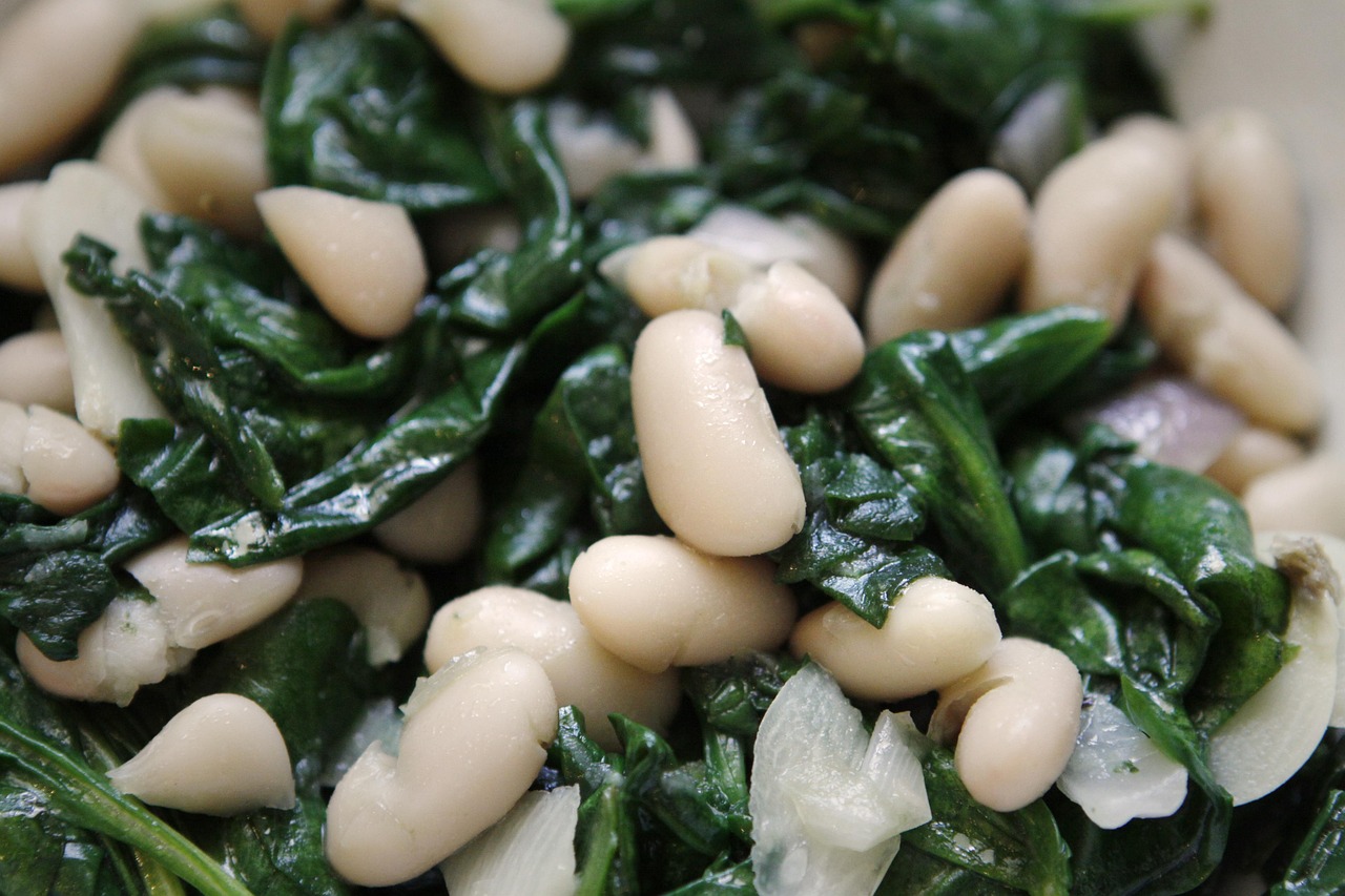 Beans Spinach Healthy - Free photo on Pixabay