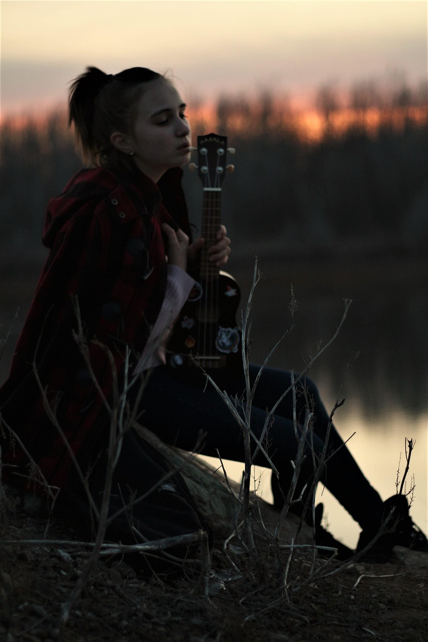 Young Woman Ukulele Sad - Free photo on Pixabay
