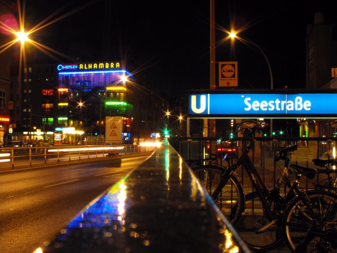Berlin Seestrasse Noc - Darmowe zdjęcie na Pixabay - Pixabay