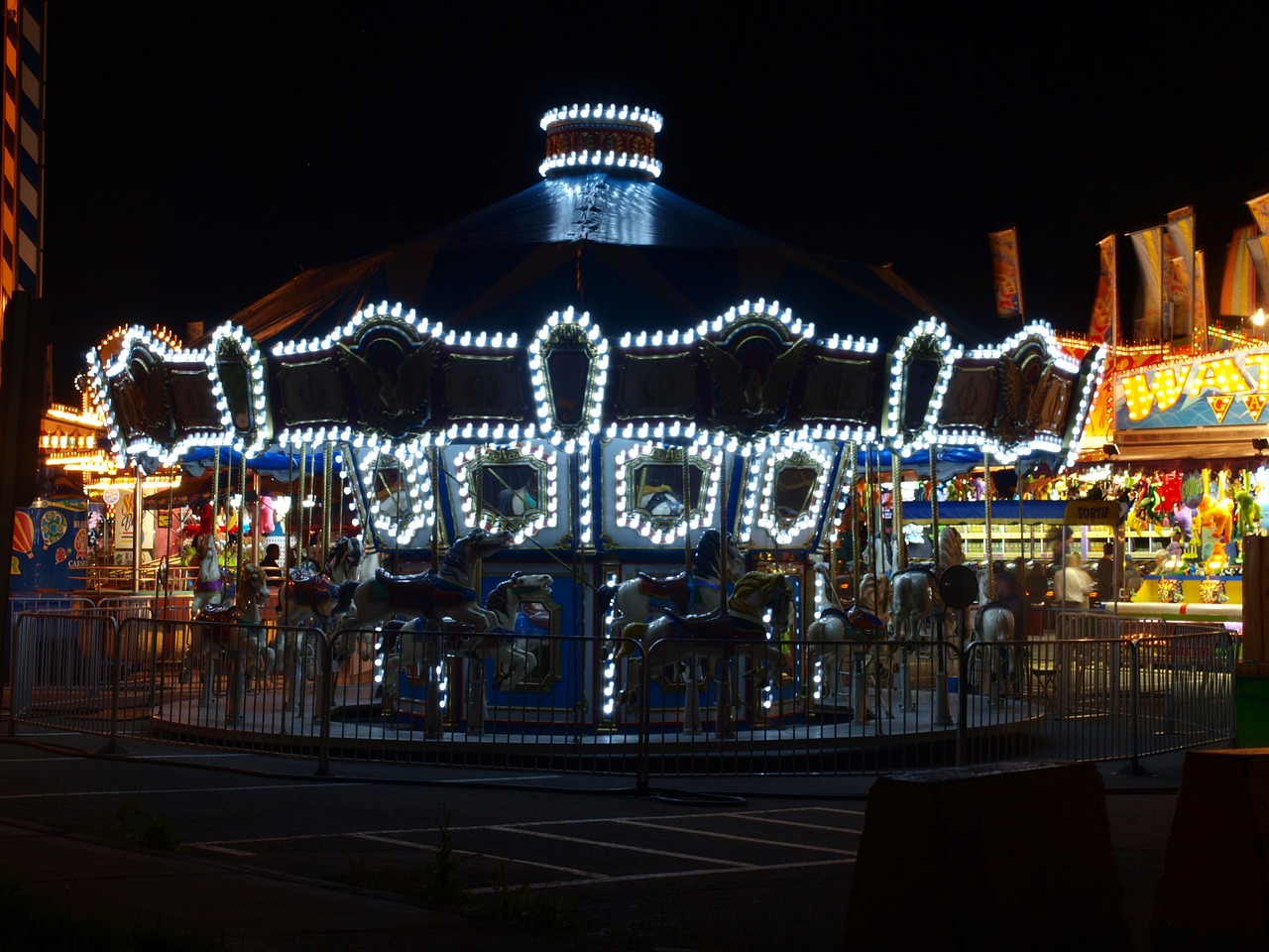 Night Carousel Merry-Go-Round - Free photo on Pixabay - Pixabay